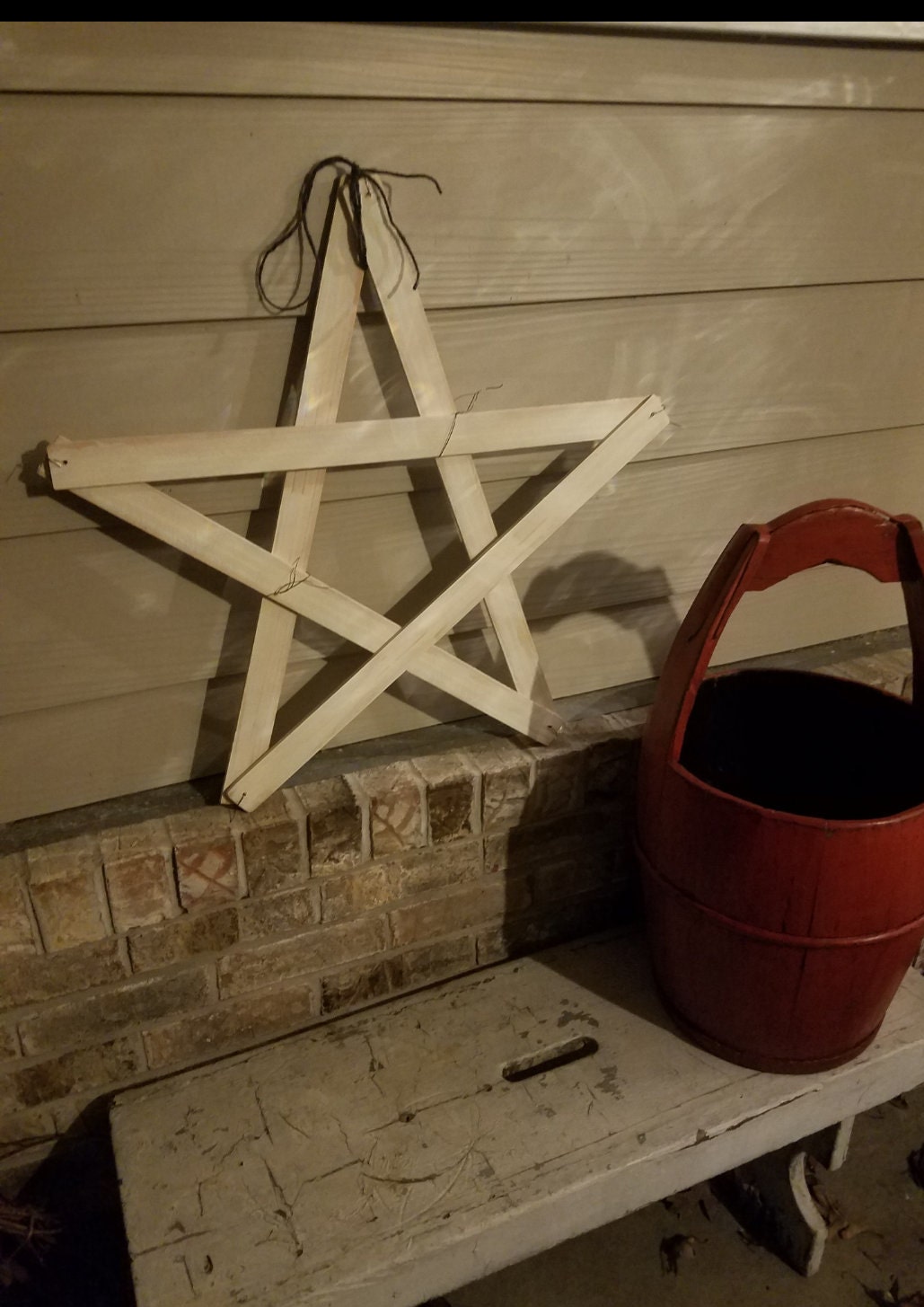 Farmhouse Star Door Hanger Rustic Star Decor Wood Star - Etsy
