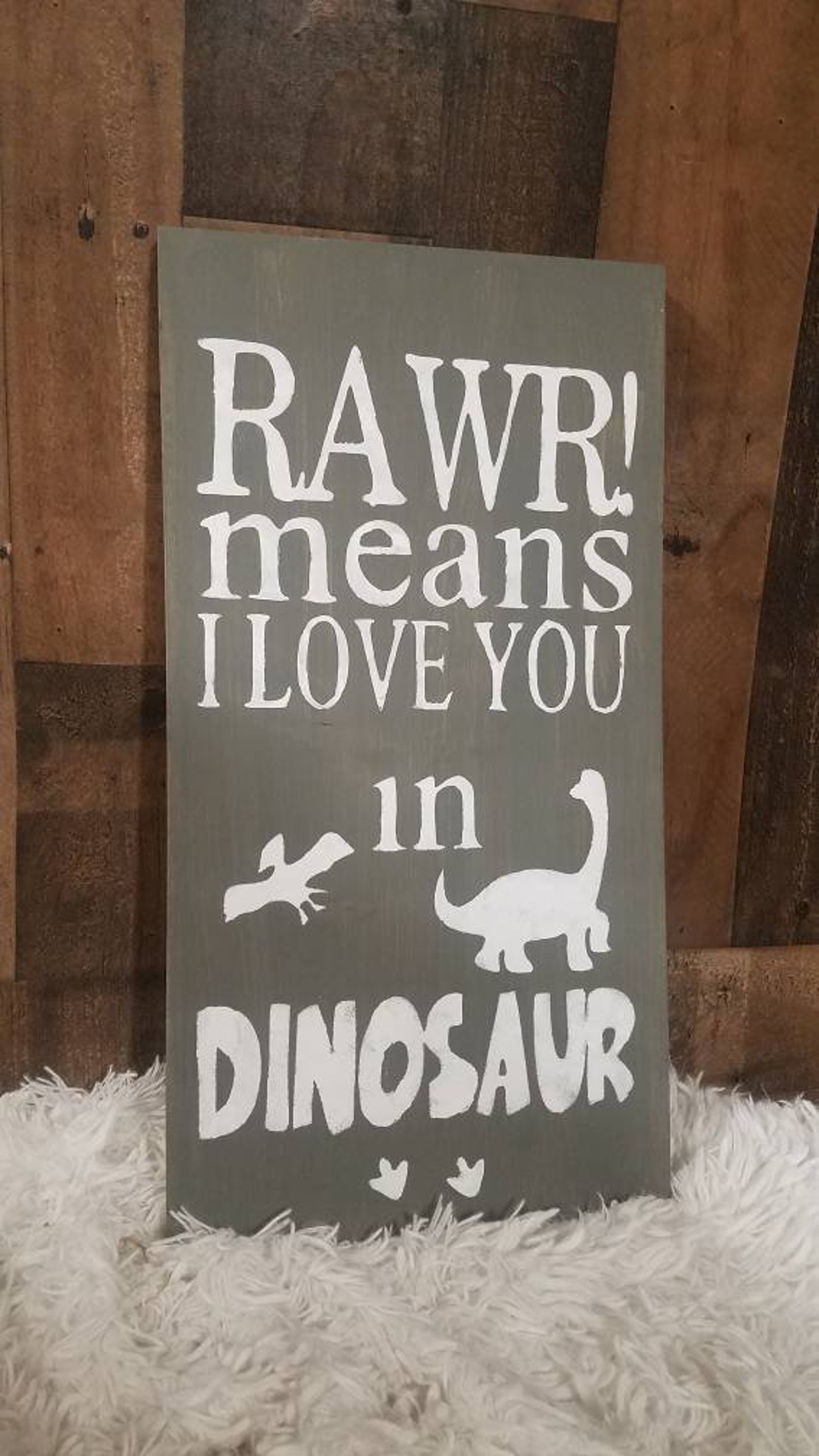 RAWR MEANS I Love You in Dinosaur Baby Boy Dinosaur Roomdino - Etsy