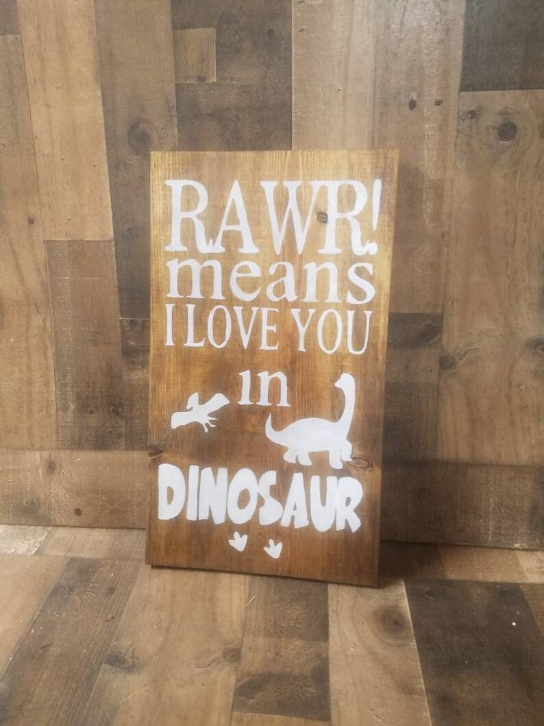 RAWR MEANS I Love You in Dinosaur Baby Boy Dinosaur Roomdino - Etsy