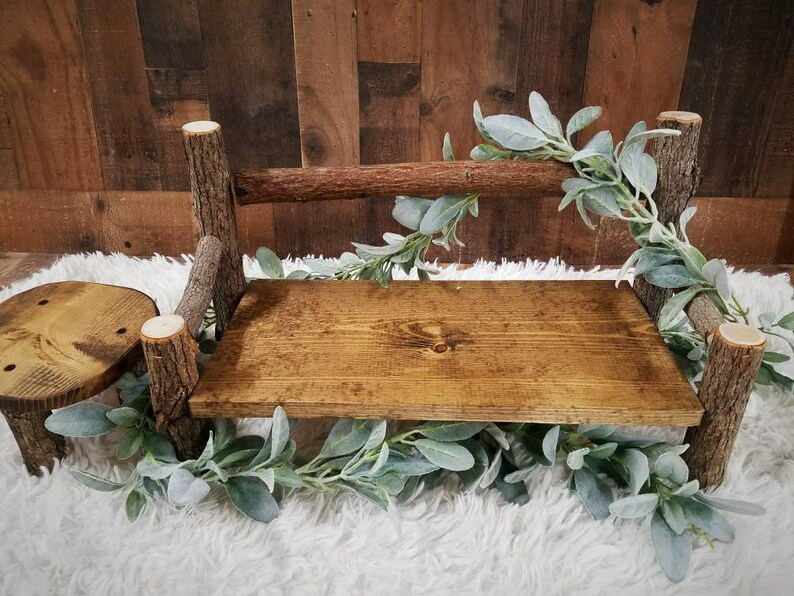 LOG BENCH PROP Toddler Photo Props Sitter Prop Rustic | Etsy