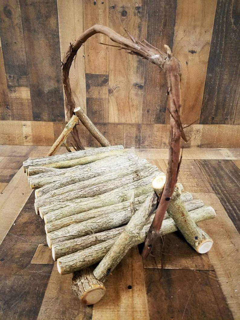 LOG GRAPEVINE BED Natural Wood Props Newborn Photo Prop - Etsy