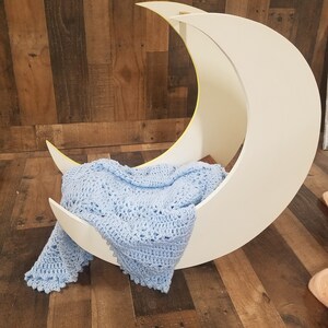 Moon Bed, Wooden Moon Infant Prop, Infant Bed Prop, Wooden Moon, Baby ...