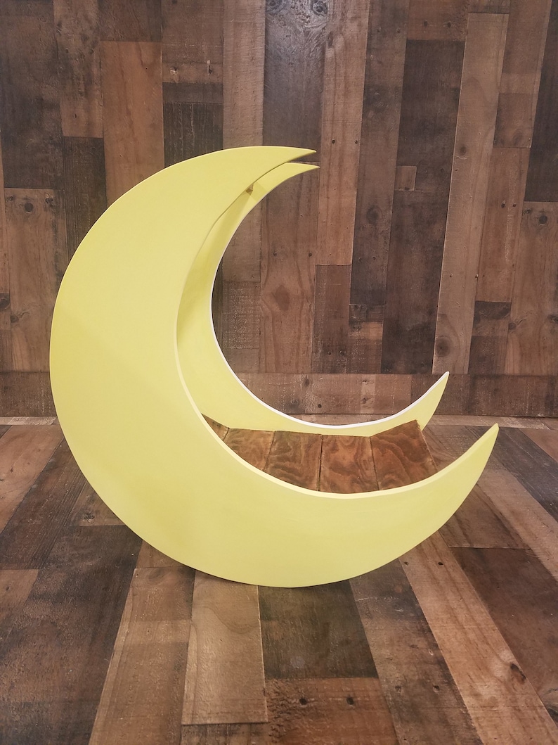 Moon Bed, Wooden Moon Infant Prop, Infant Bed Prop, Wooden Moon, Baby ...