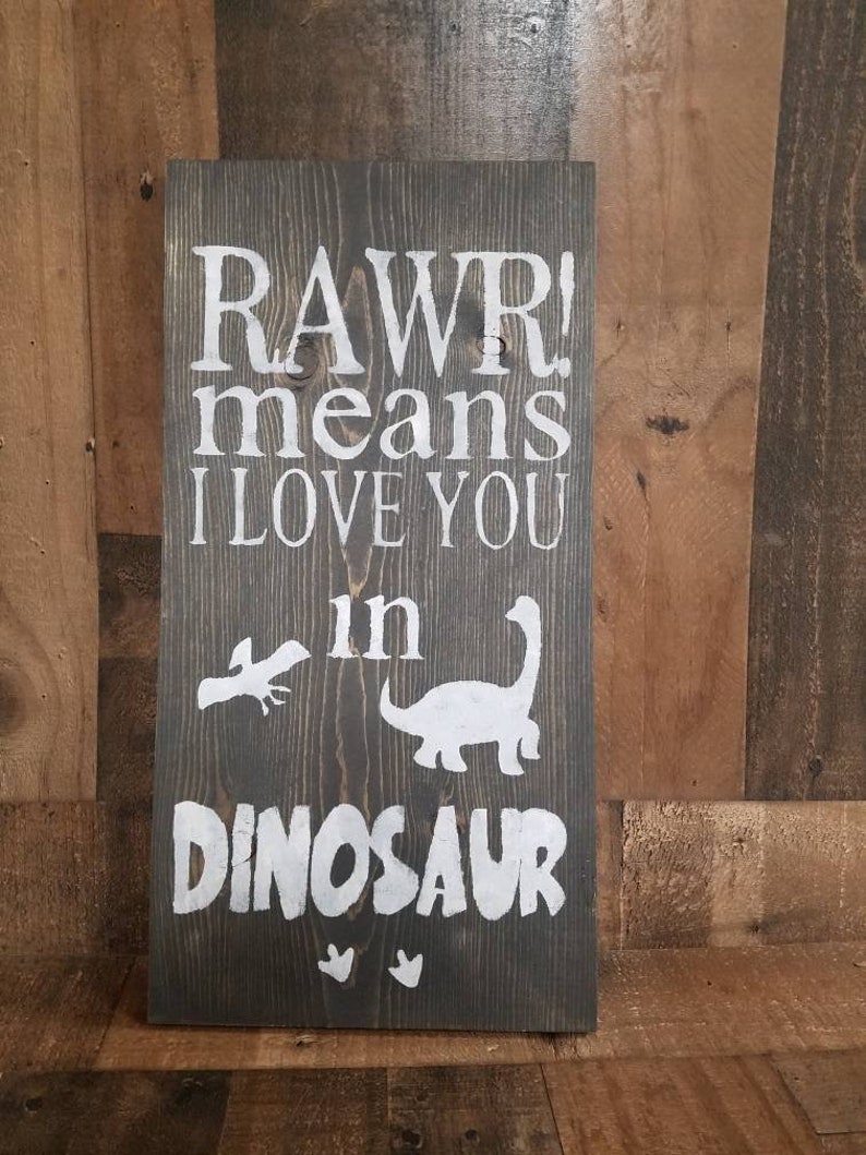 RAWR MEANS I Love You in Dinosaur Baby Boy Dinosaur Roomdino - Etsy