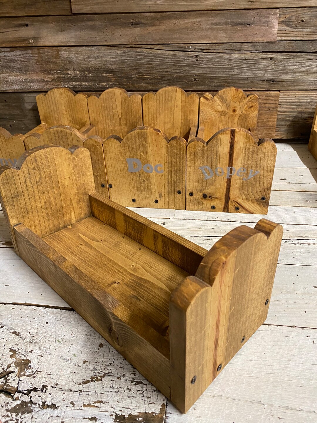 7 Dwarfs Rustic Wooden Bed Set: Infant Photography Props - Etsy