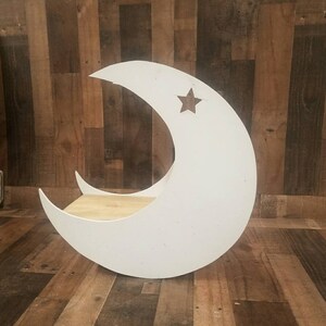 MOON INFANT PROP, Wooden Moon Infant Prop, Infant Bed Prop, Wooden Moon ...