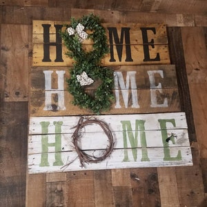 Rustic Home Sign,horizontal Home Farmhouse Sign, Farmhouse Decor ...