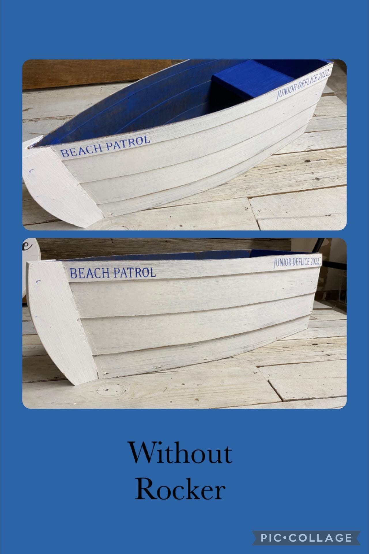 28”x10” Small Rocking Boat Photo Prop: Tiny Infant Sitter Toddler ...