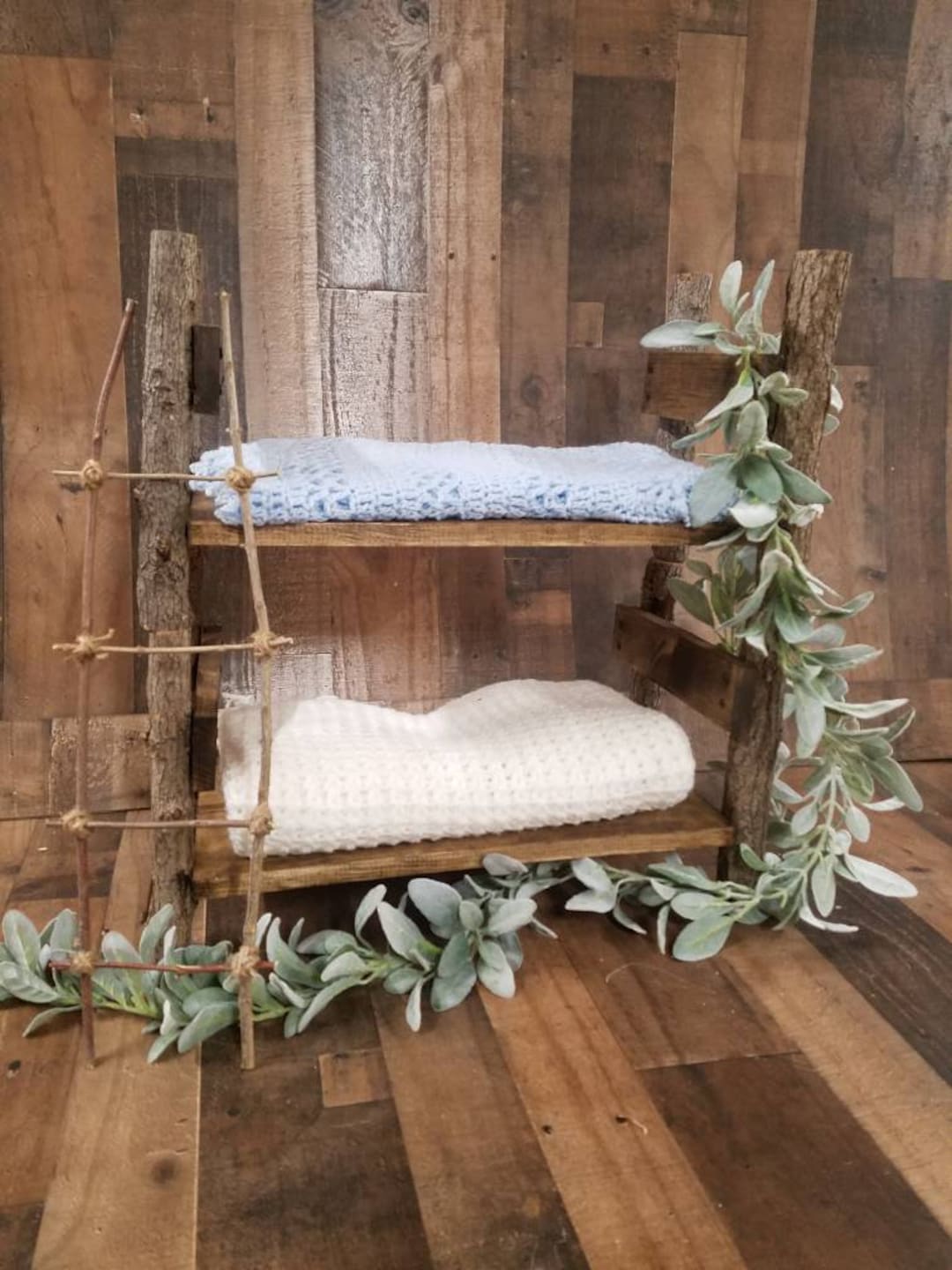 NEWBORN BUNK BED, Twin Bed Photo Prop Wooden Infant Props,toddler ...
