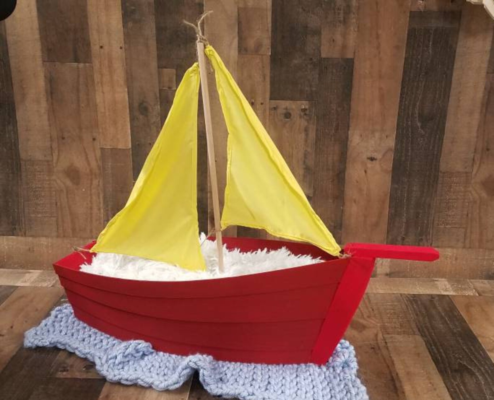 WHERE THE WILD Things Are Boat Prop, Little Red Sail Boat Infant ...