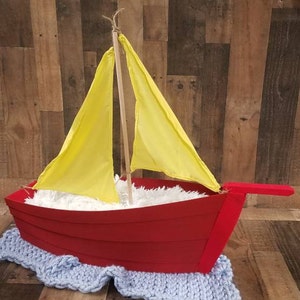 WHERE THE WILD Things Are Boat Prop, Little Red Sail Boat Infant ...