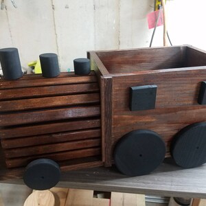 WOOD TRAIN PROP, Real Wooden Train Infant Prop, Infant Bed Prop, Wood ...