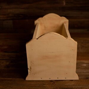 TINY WOOD BED Infant Props,photography Props,rustic Little Bed Wooden ...