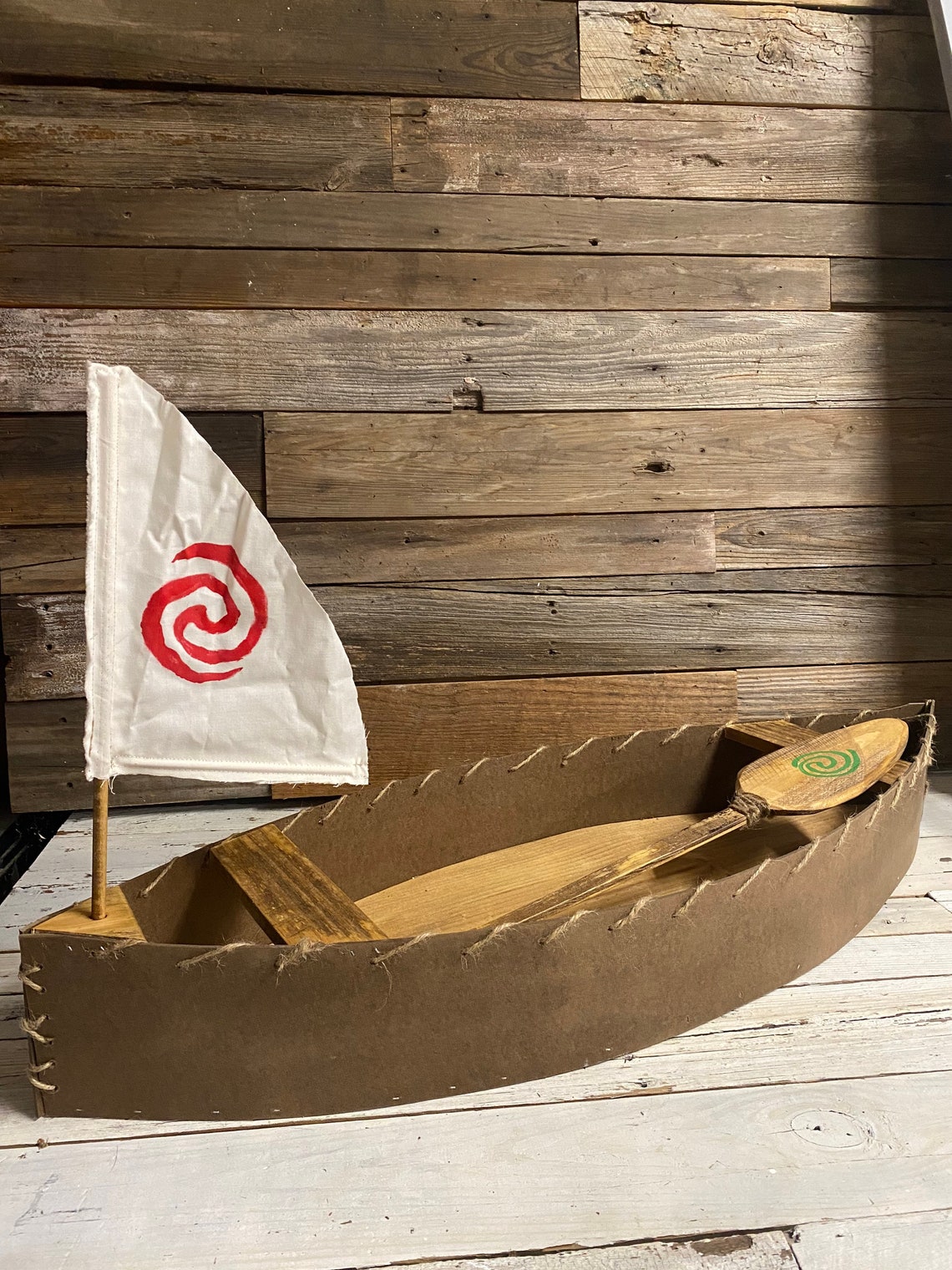 52” MOANA BOAT Moana Inspired Sail Hook Oar Canoe Boat Prop: Birthday ...
