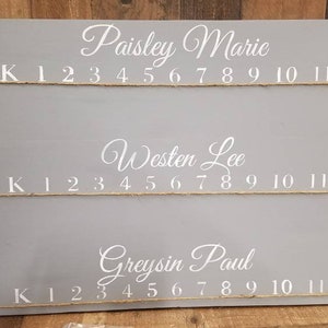 3 Kids K-12 SCHOOL PICTURE Signs,school Picture Sign, Student Picture ...