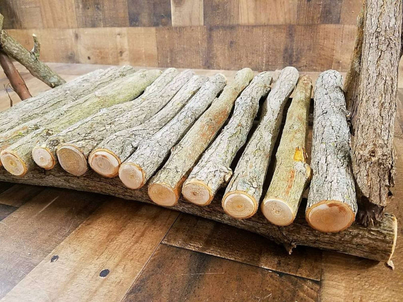 LOG GRAPEVINE BED Natural Wood Props Newborn photo prop | Etsy