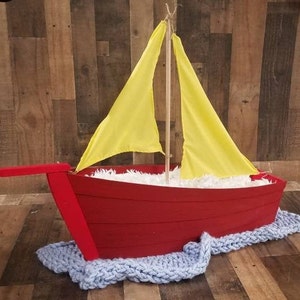 WHERE THE WILD Things Are Boat Prop, Little Red Sail Boat Infant ...