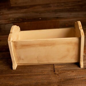 TINY WOOD BED Infant Props,photography Props,rustic Little Bed Wooden ...