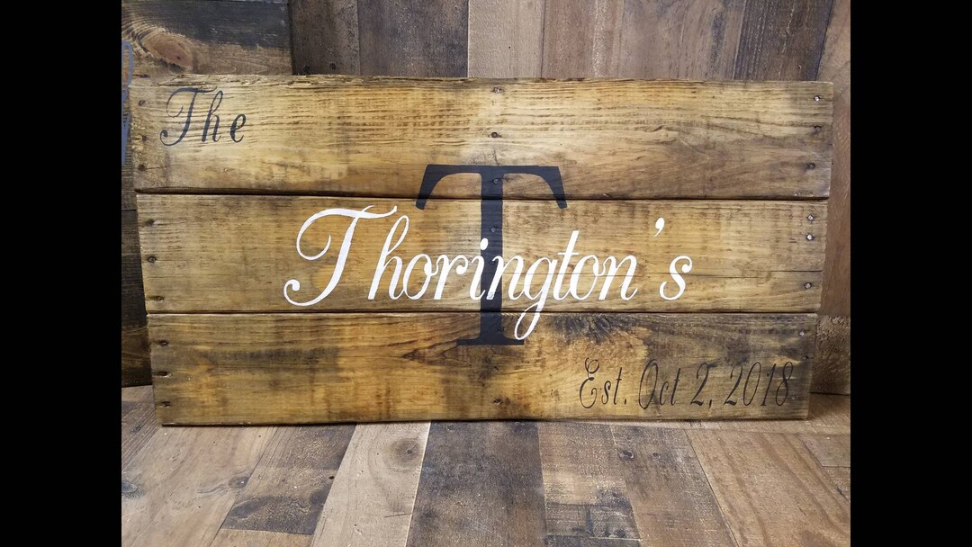 Name Pallet Wood Sign, Personalized - Etsy