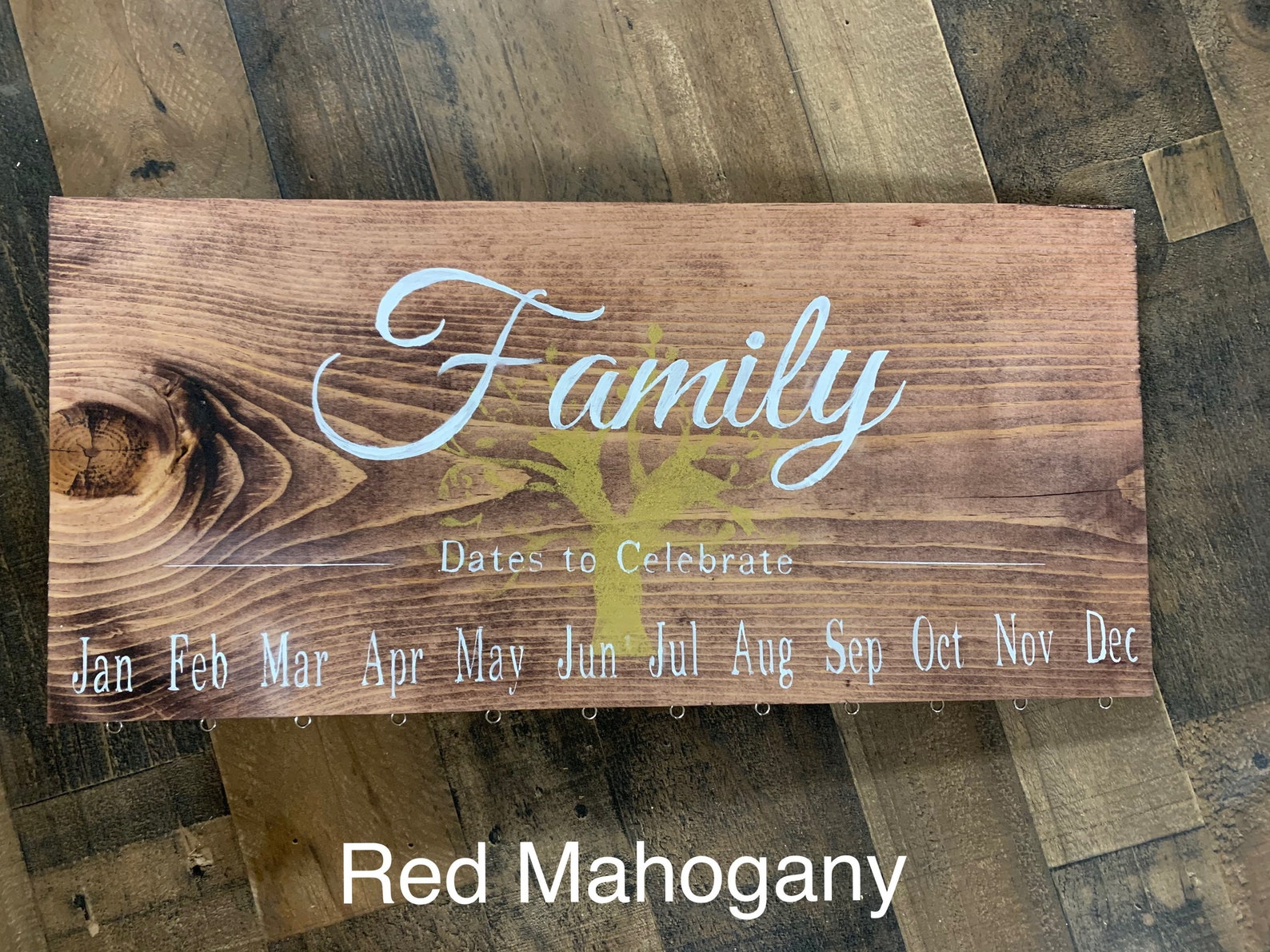 FAMILY BIRTHDAYS SIGN Family Dates to Celebrate Family | Etsy