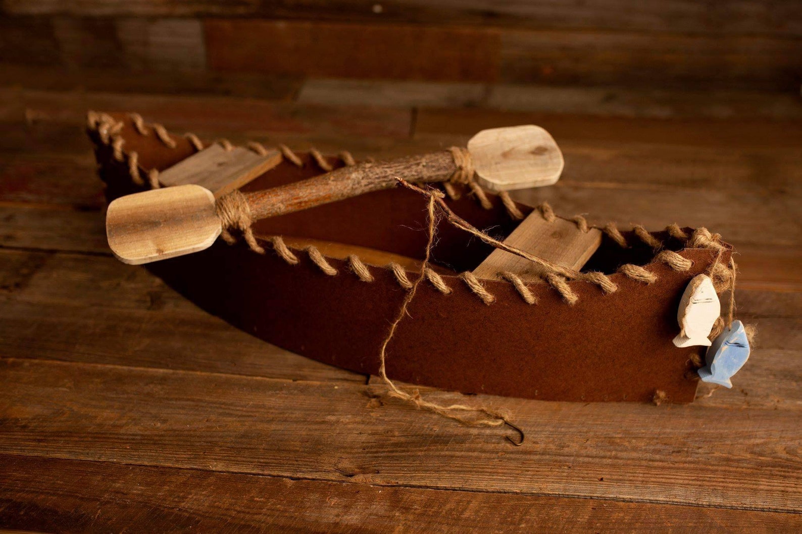 LITTLE CANOE BOAT Prop, Real Wood Prop, Wooden Canoe Prop, Infant ...