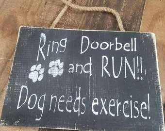 Dog Run Sign - Etsy