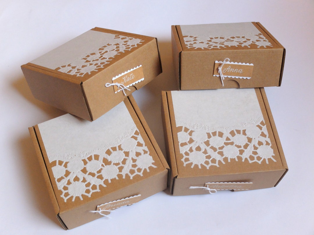 Bridesmaid Gift Box, Will You Be My Bridesmaid, White Paper Lace Gift ...