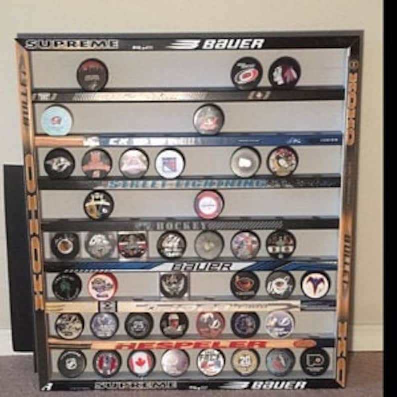 Hockey Puck Display holds 64 Pucks - Etsy