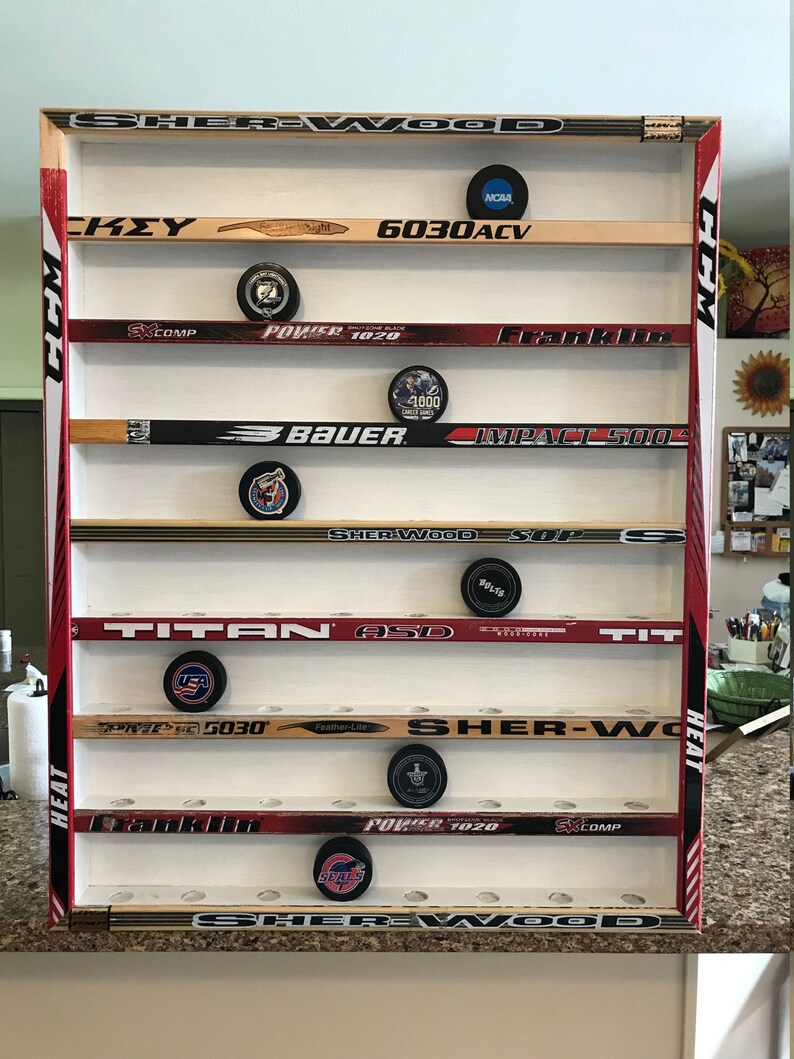 Hockey Puck Display holds 64 Pucks - Etsy