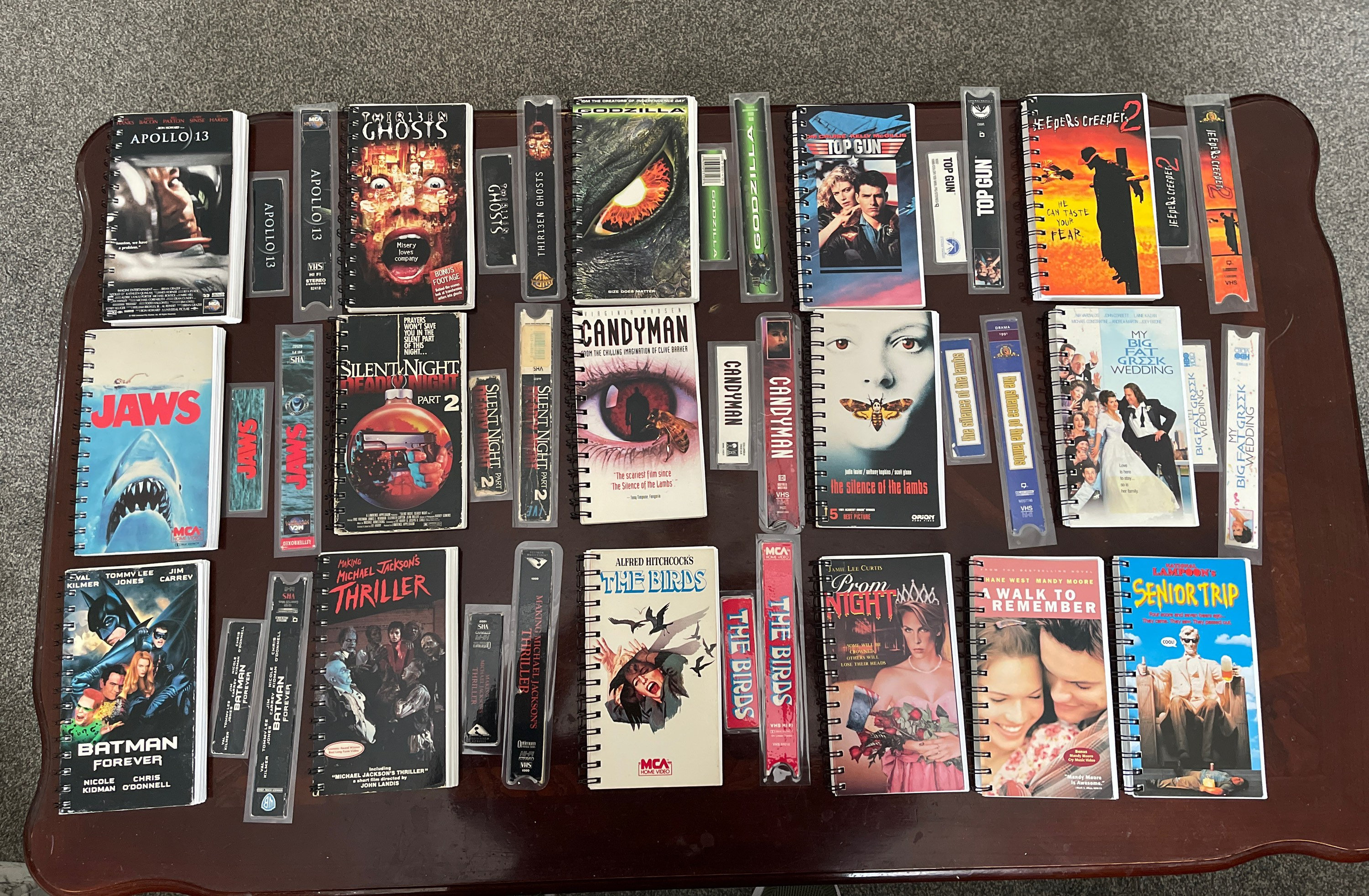 Final Cut Bundle – Horror VHS Notebook + Killer Bookmark Set - Etsy