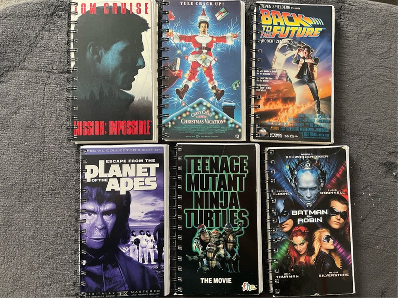 VHS Notebooks 3 - Etsy