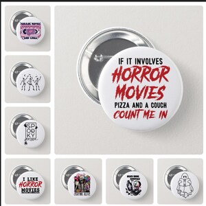 Horror Buttons - Etsy