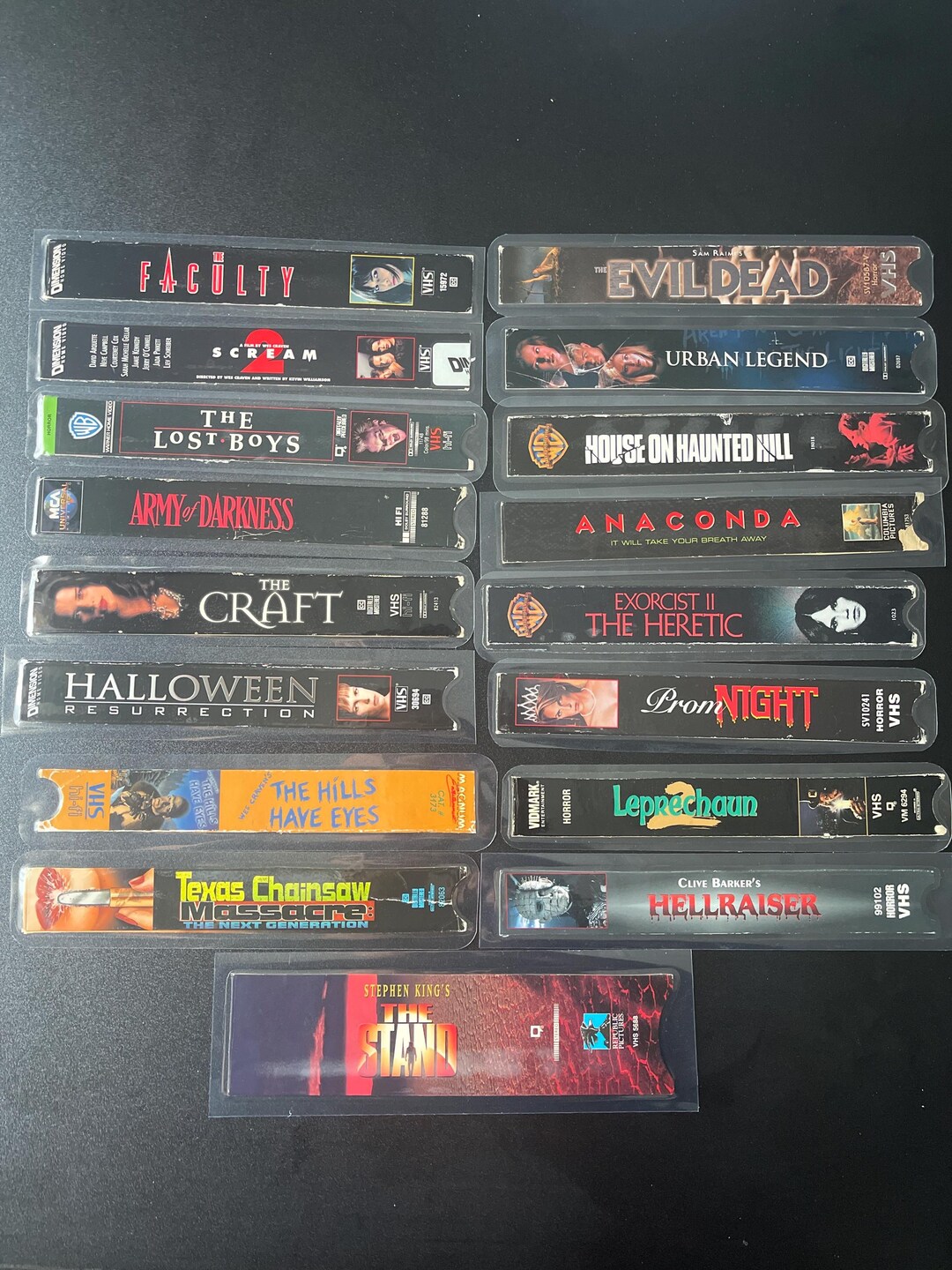 Horror VHS Bookmarks Part 3 - Etsy
