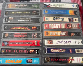 VHS Bookmarks, VHS Spine Bookmark, Movie Bookmark, Gift for Movie Lover ...