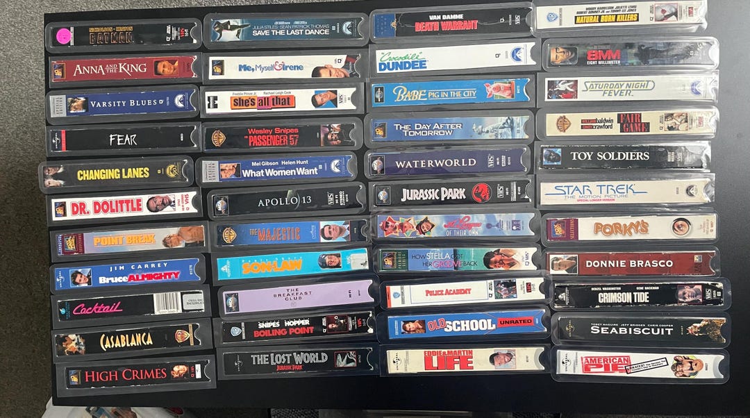VHS Tape Spine Bookmark: Unique Movie Gift - Etsy