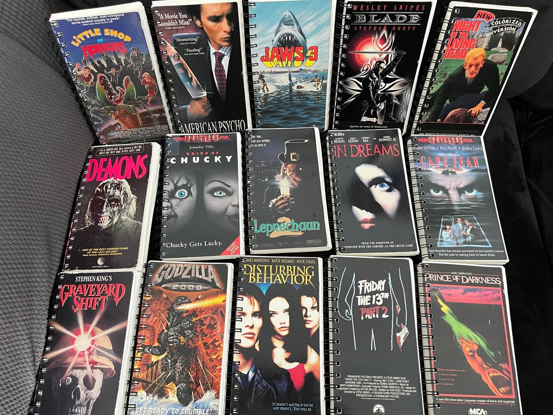 Horror VHS Notebooks - Etsy