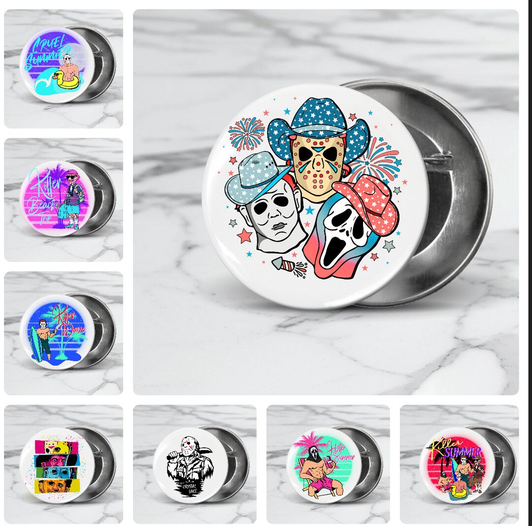 Horror Buttons - Etsy