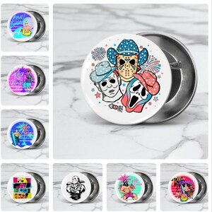 Horror Buttons - Etsy