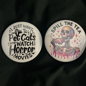 Horror Buttons - Etsy