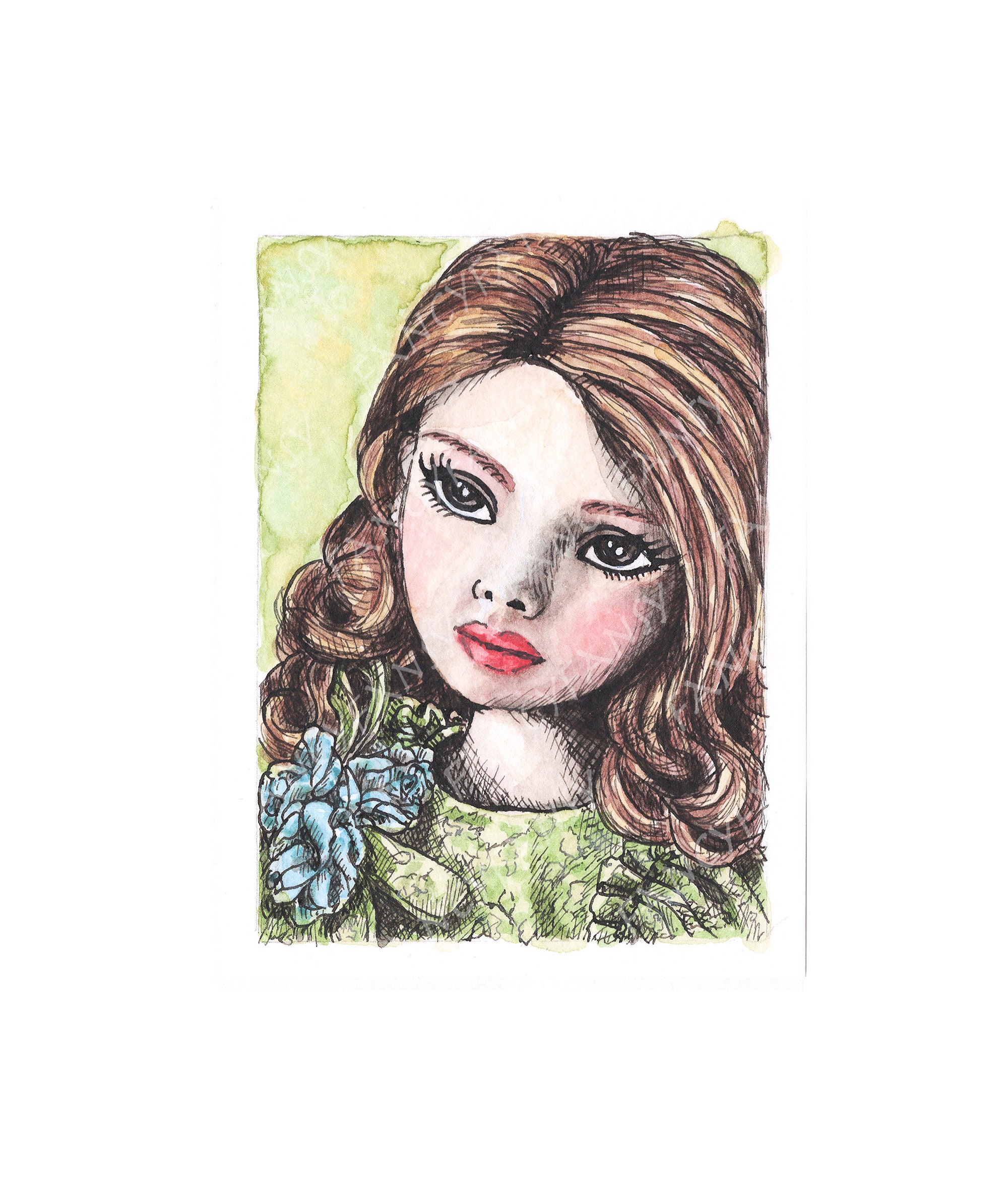 16" Robert Tonner Doll Ellowyne Wilde Portrait Small Mini Pewter Framed ...