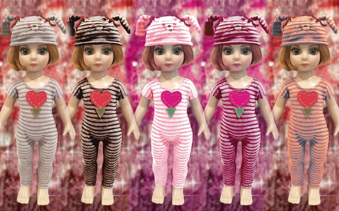 10" Tonner Patsy, Ann Estelle - Gray, Pink, Black, Orange Onesies ...