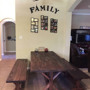 Custom Family Farmhouse "x" Table - Etsy