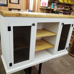 Custom Rustic Farmhouse Antique TV Console - Etsy