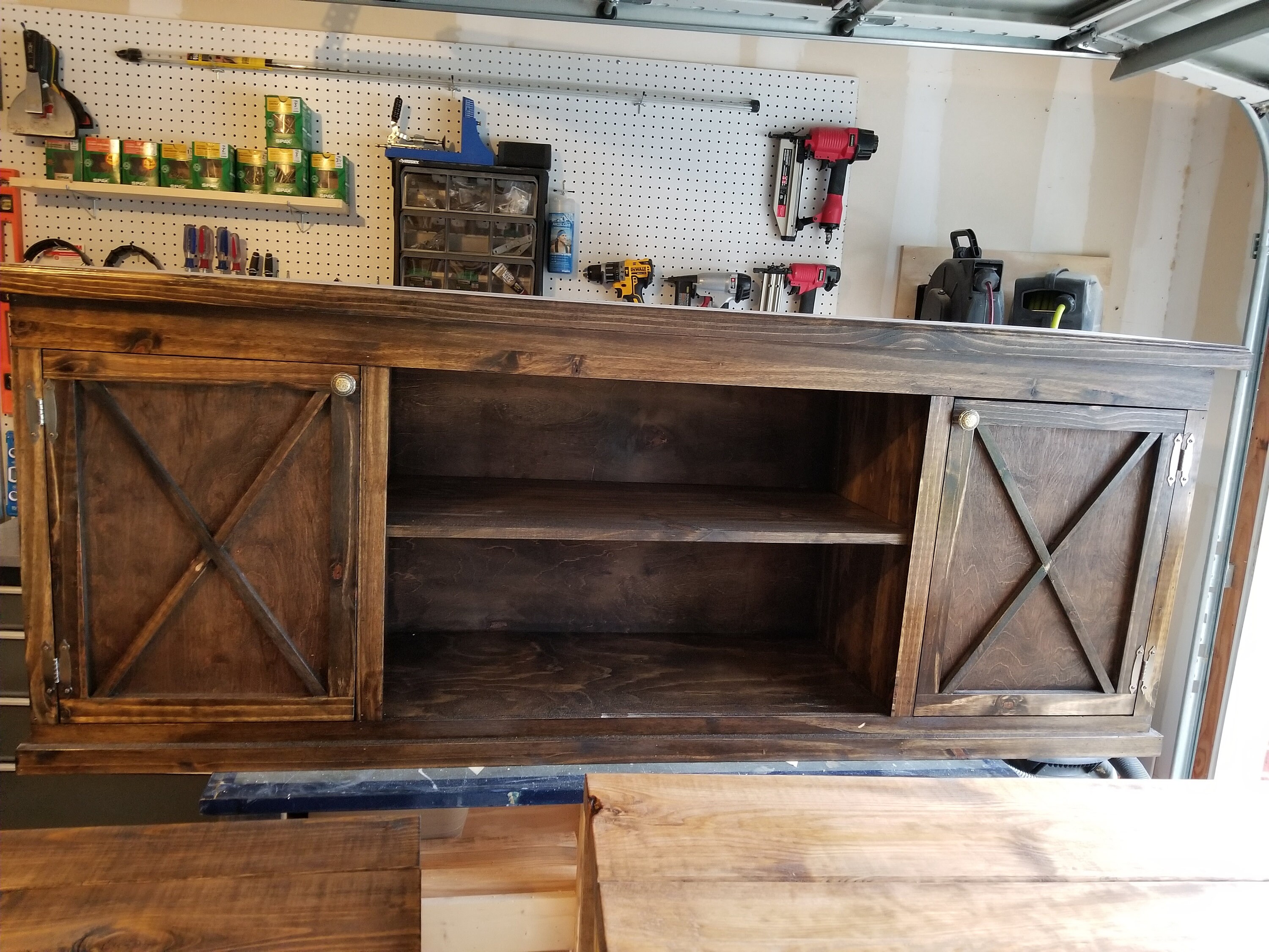 Custom Rustic Farmhouse Antique TV Console - Etsy
