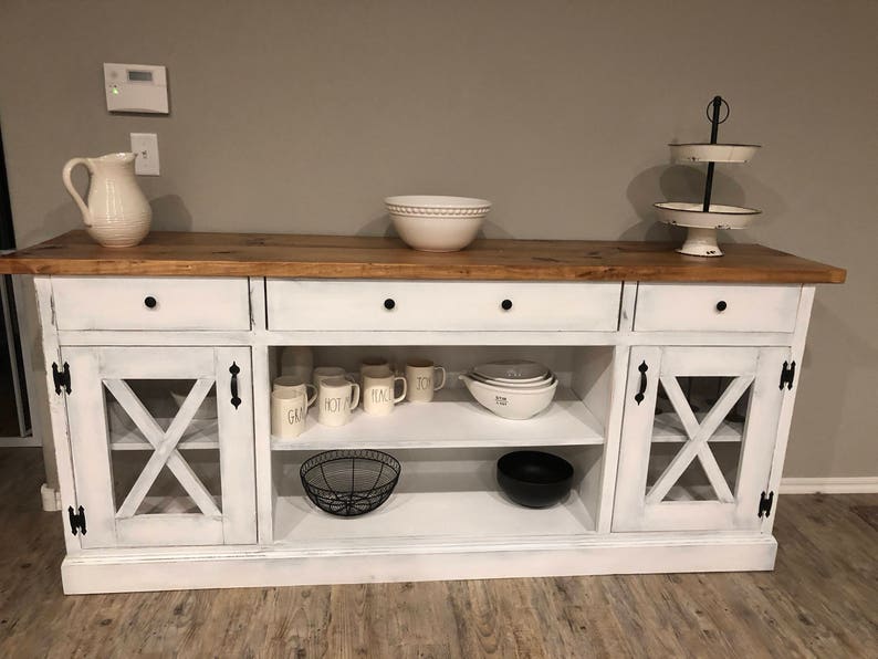 Custom Rustic Farmhouse Buffet - Etsy
