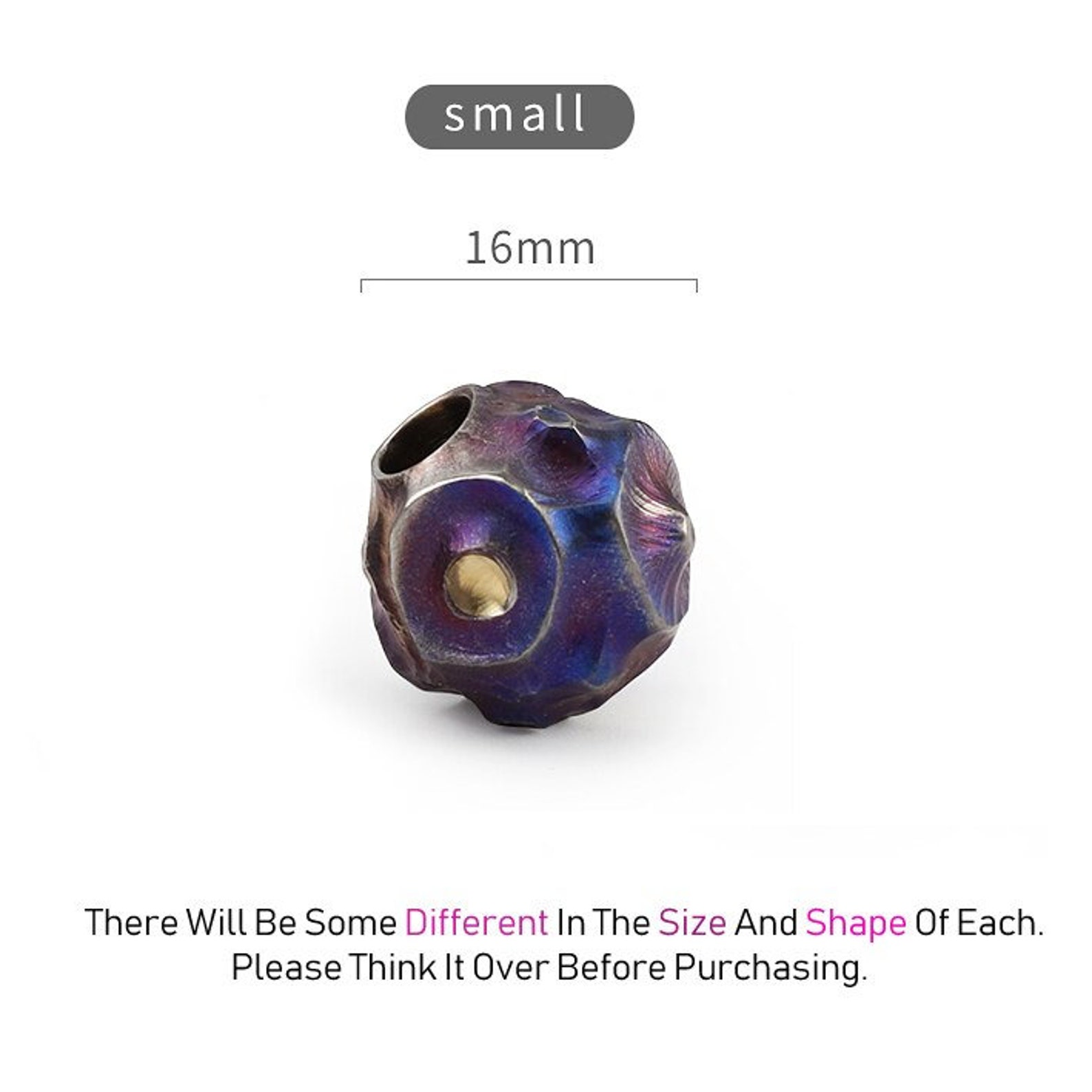 High Quality Meteorites Titanium Alloy Knife Beads EDC Tool - Etsy