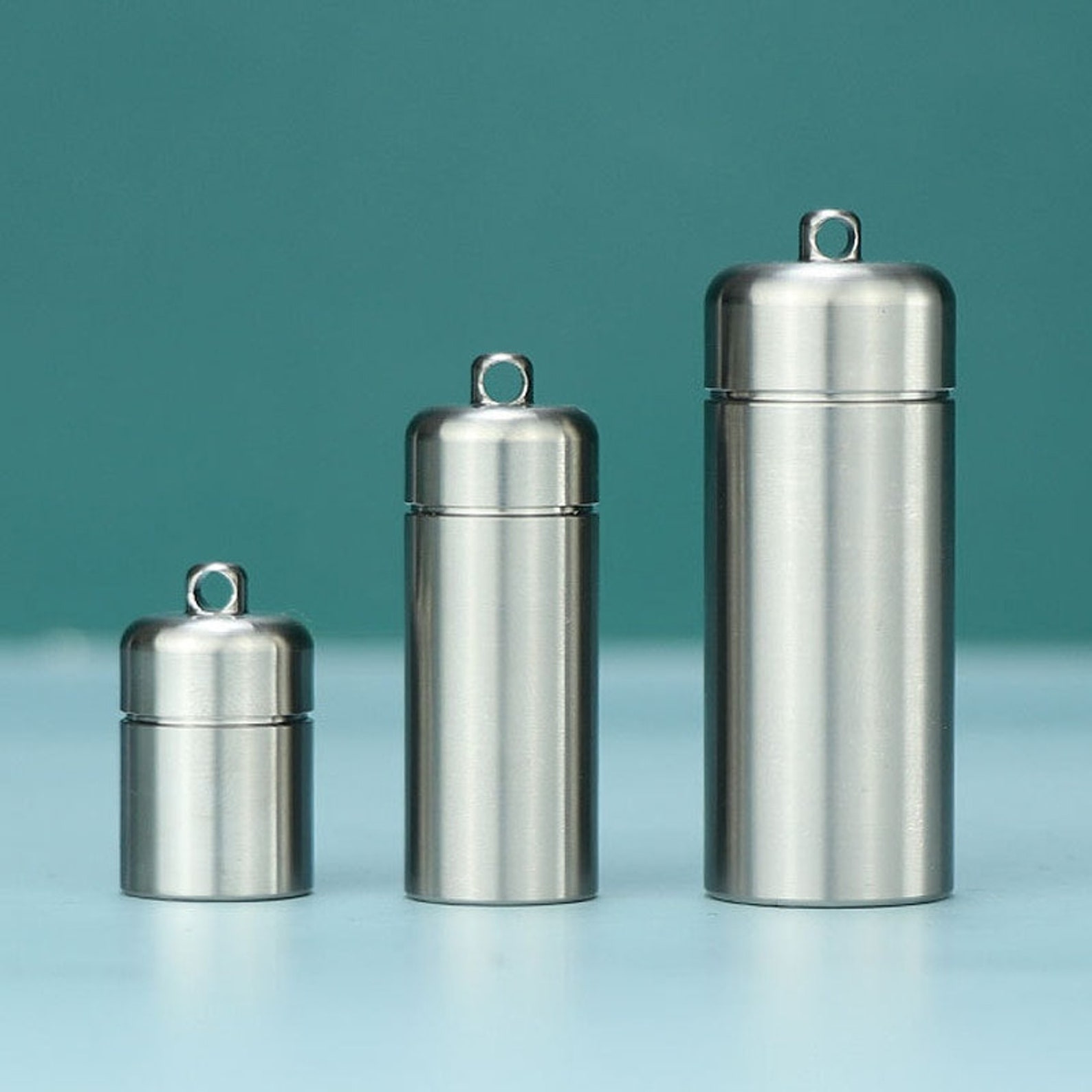 S/M/L Titanium Seal Bottle Waterproof Canister Titanium Pill Storage ...