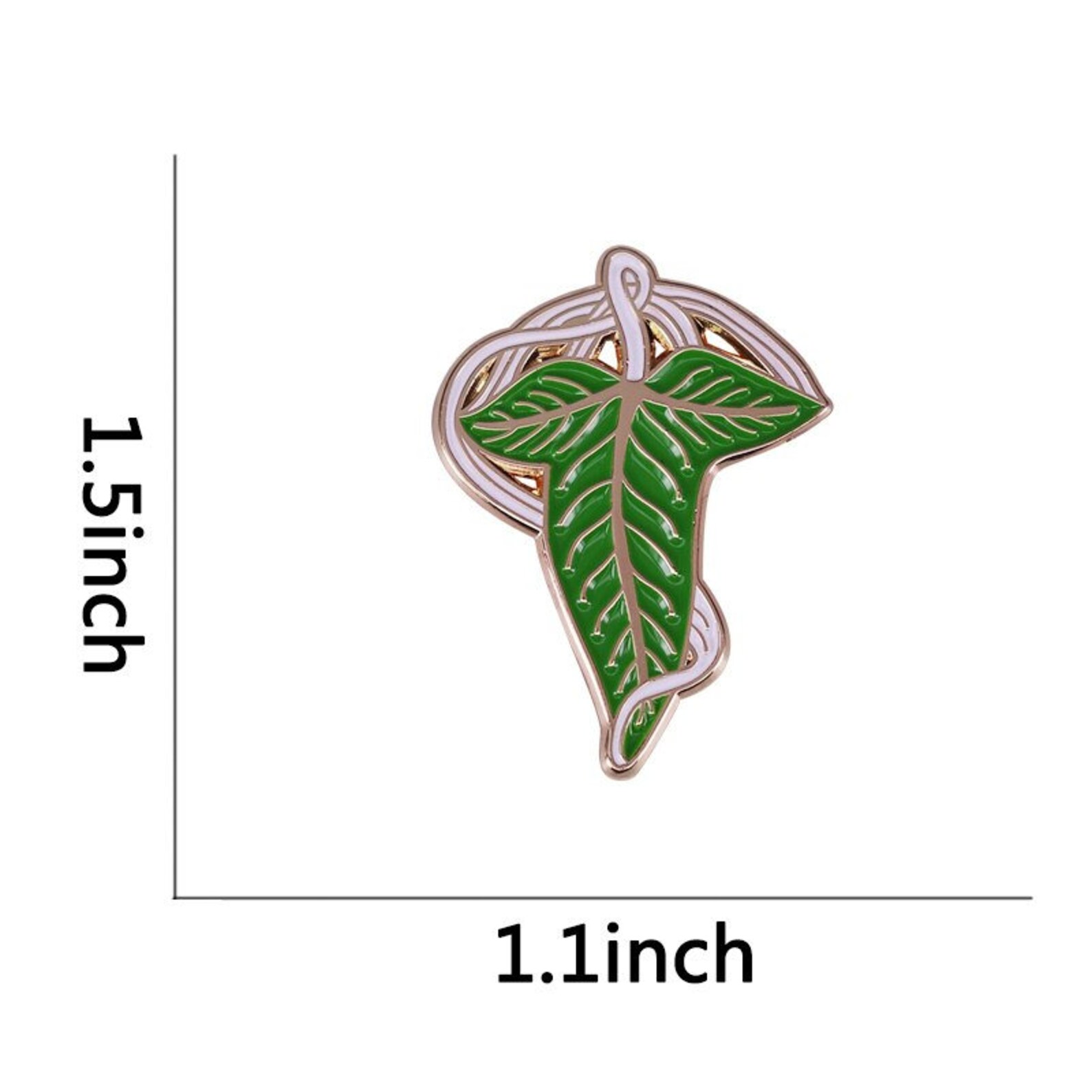 Nice Gift Green Leaf Elven Pin Leaf of Lorien Pin LOTR | Etsy