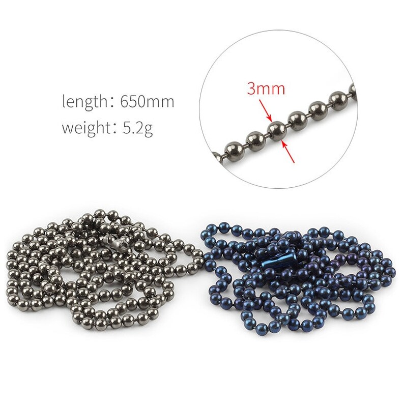 Titanium Bead Chain Outdoor Light Hypoallergenic EDC - Etsy