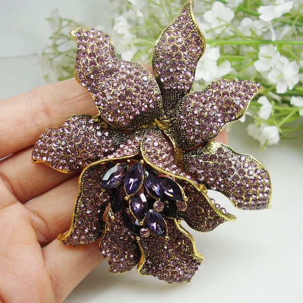 Orchid Brooch - Etsy